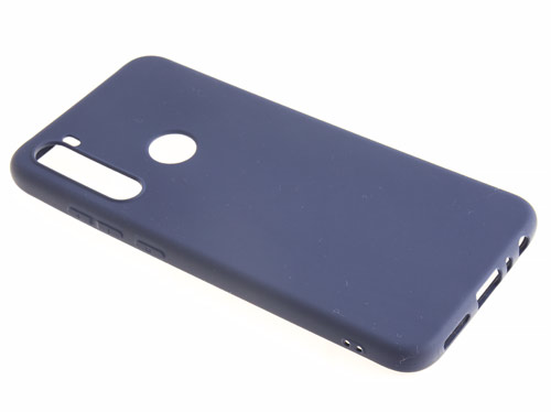 Силиконовый чехол TPU Case матовый Xiaomi Redmi Note 8 синий