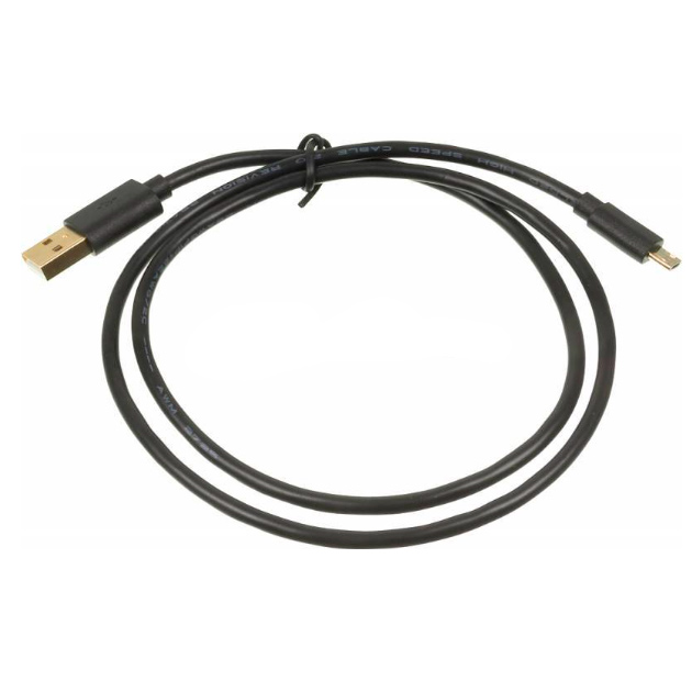 Кабель 2A Square Connector micro USB B (m)-USB A(m) 0.75м Black