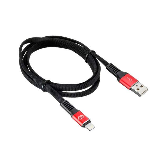 Кабель Digma USB A(m)-Lightning (m) 1.2м bl/red