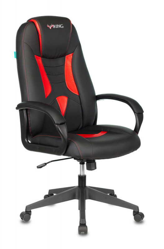 Кресло игровое ZOMBIE VIKING-8N/BL-RED черный/красный искусственная кожа
