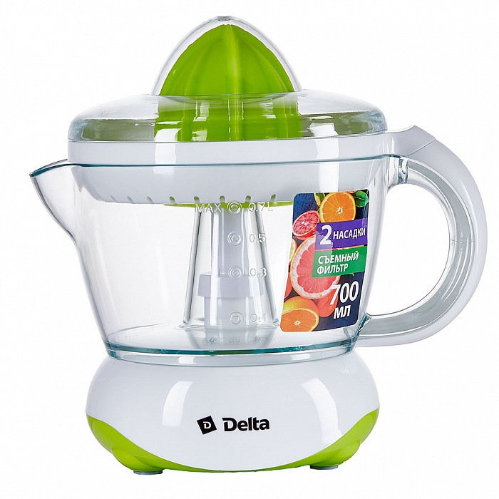 Соковыжималка электрическая Delta DL-0234 White/Green