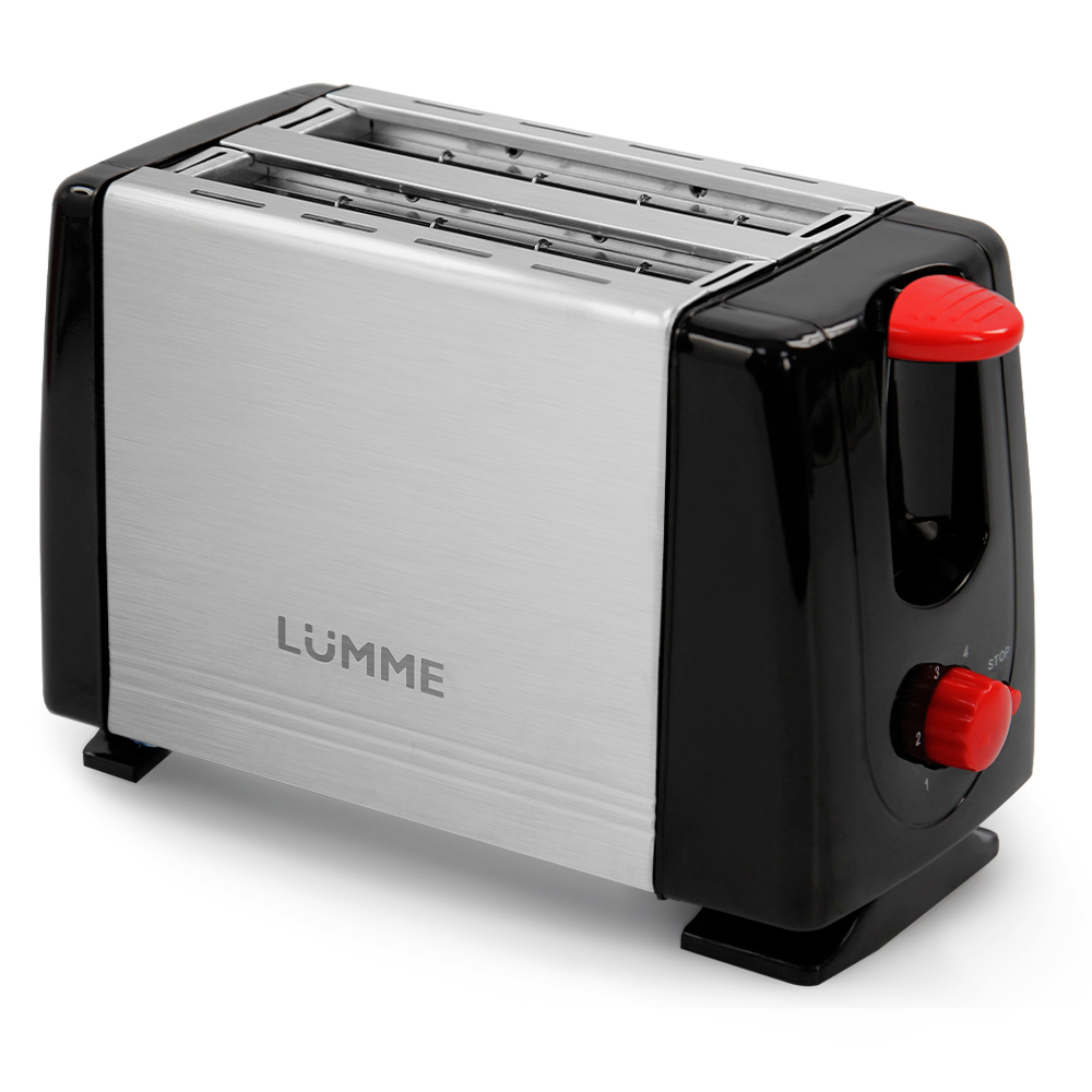Тостер LUMME LU-1201 красный, серый, черный