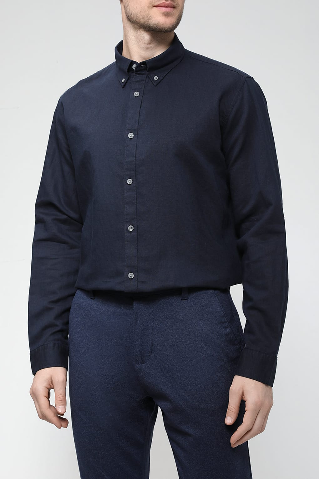 Рубашка мужская Esprit Casual 993EE2F301 синяя M