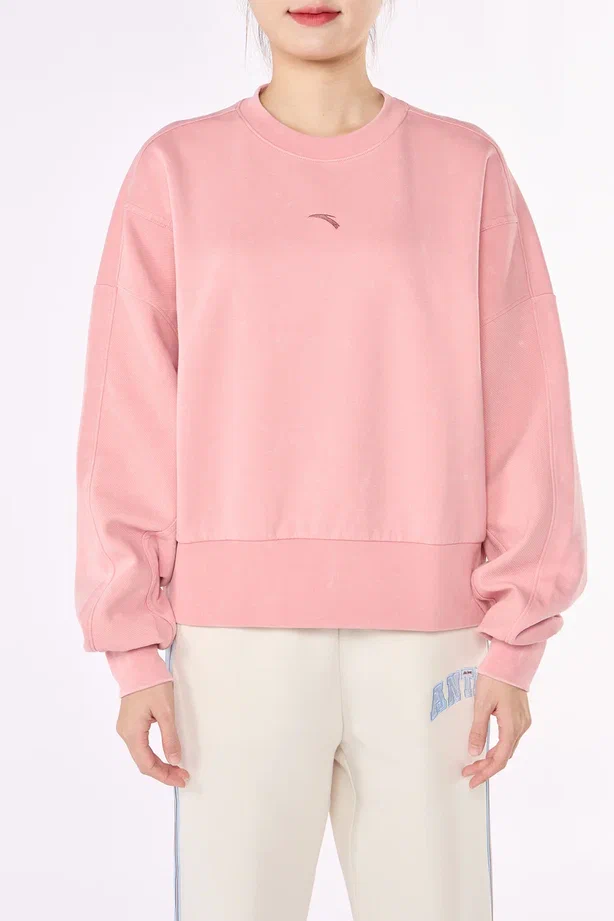 Свитшот Anta для женщин, розовый, размер XL, 862338720-1