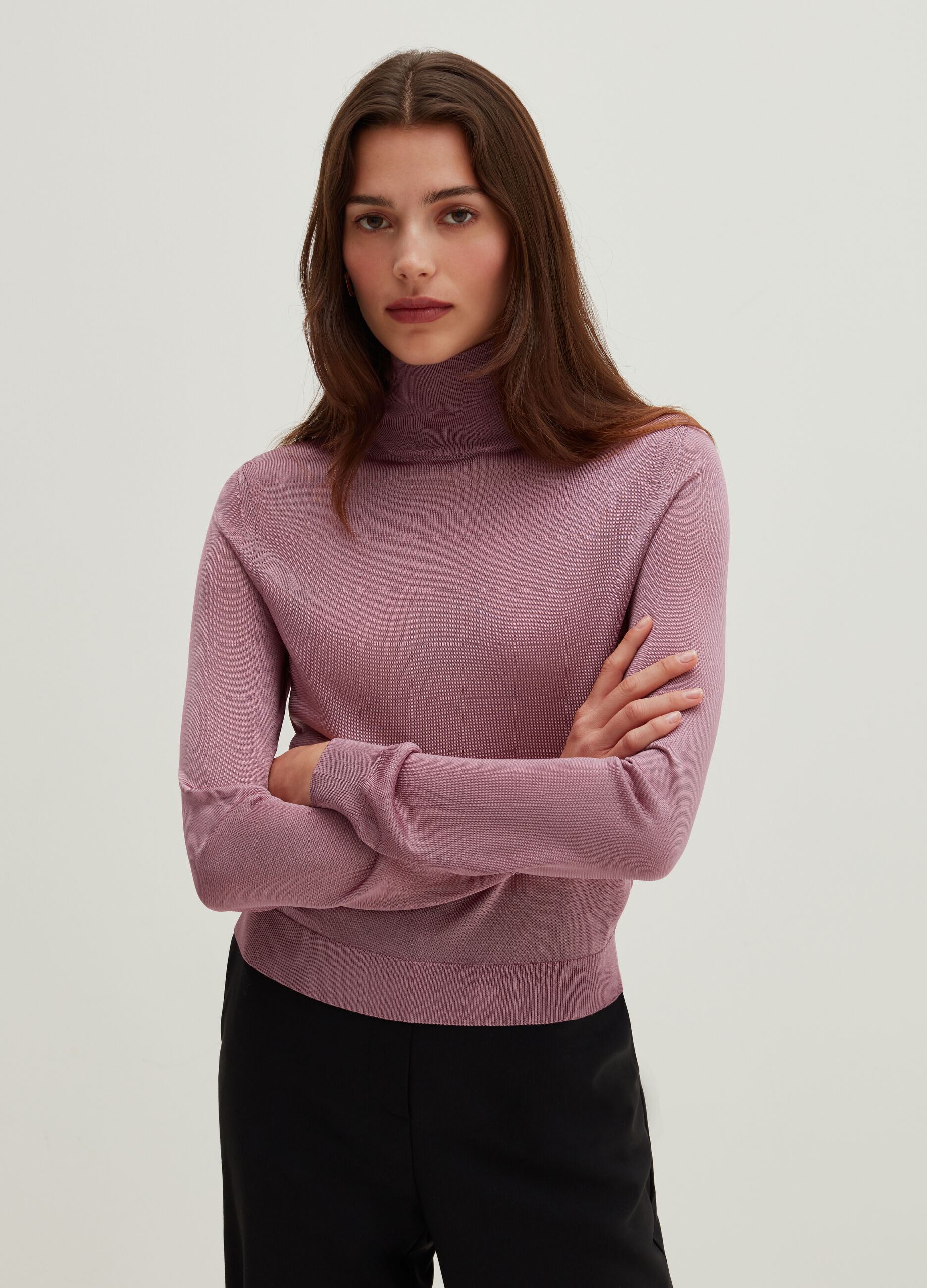 Свитер женский Stefanel 3546933, фиолетовый, L