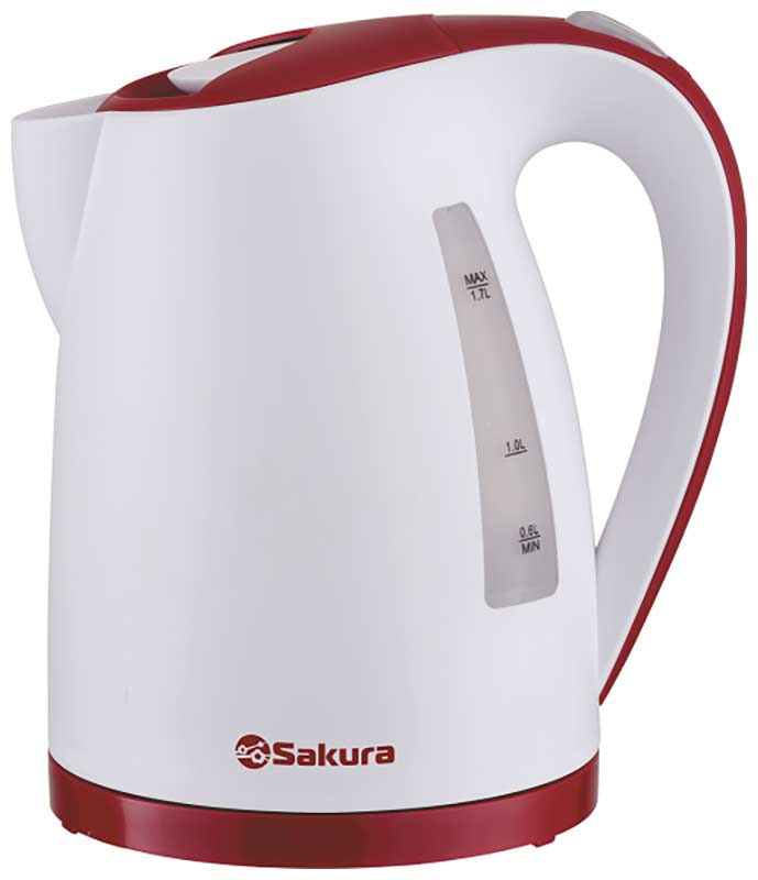 Чайник электрический SAKURA SA-2346WR 1.7 л White, Red