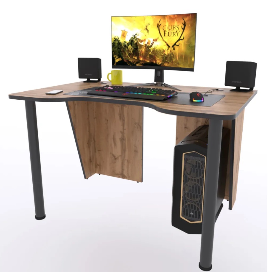 Игровой компьютерный стол SV-Line 120x75x77 дуб вотан