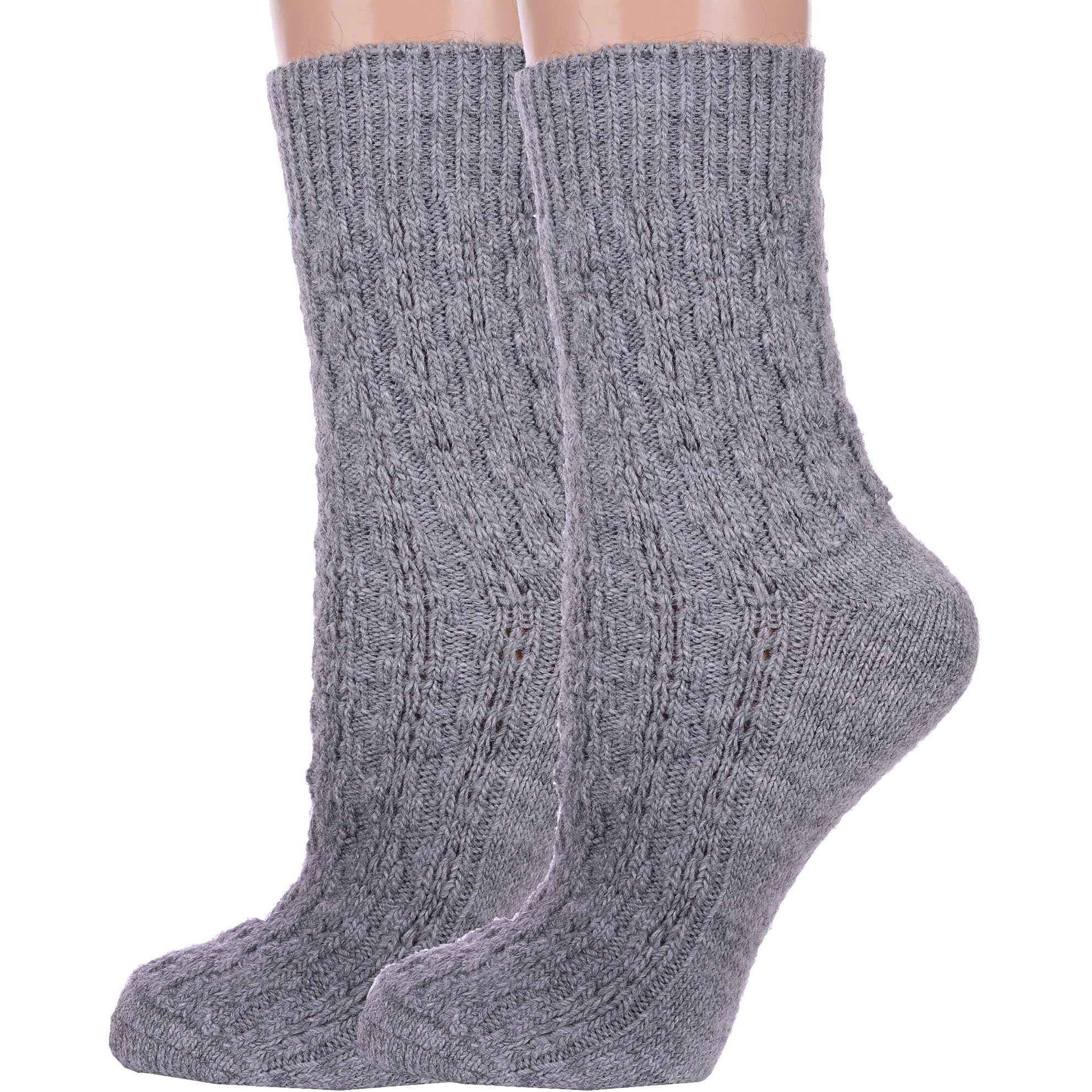 Комплект носков женских Rusocks 2-Ж-185 серых 25, 2 пары
