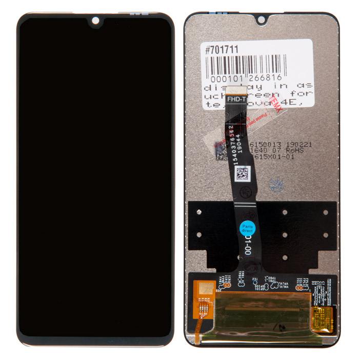 Дисплей в сборе с тачскрином для Huawei P30 Lite, Nova 4E, Honor 20S, чёрный