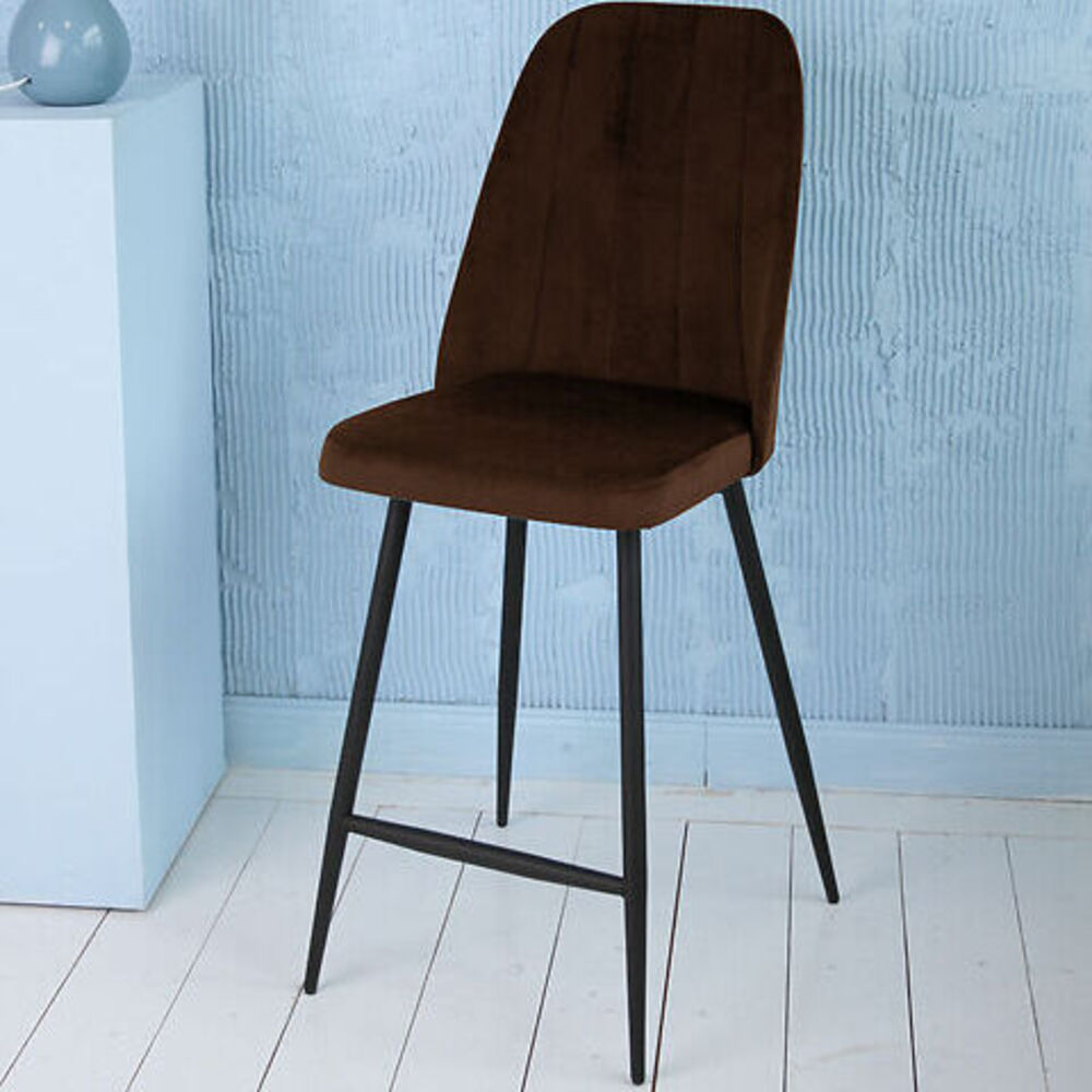 Барный стул со спинкой ForPost Лоренцо, шоколад, 1шт