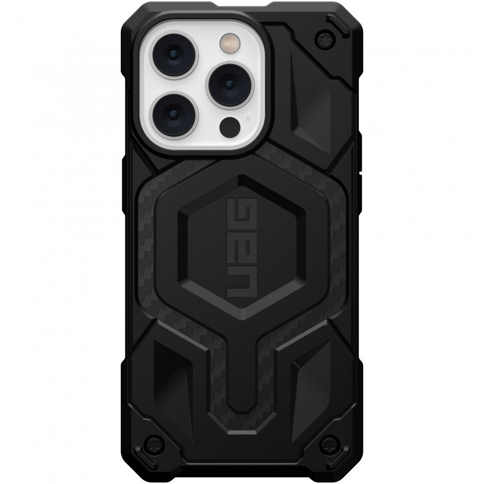 Чехол UAG Monarch Pro for MagSafe Series для iPhone 14 Pro, Карбон (Carbon Fiber)