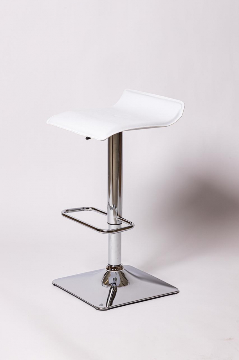 Барный стул La Room BN-2002-RQ,белый, хром/белый