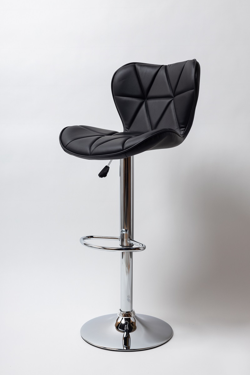 Барный стул La Room BN-1061,черный, хром/черный