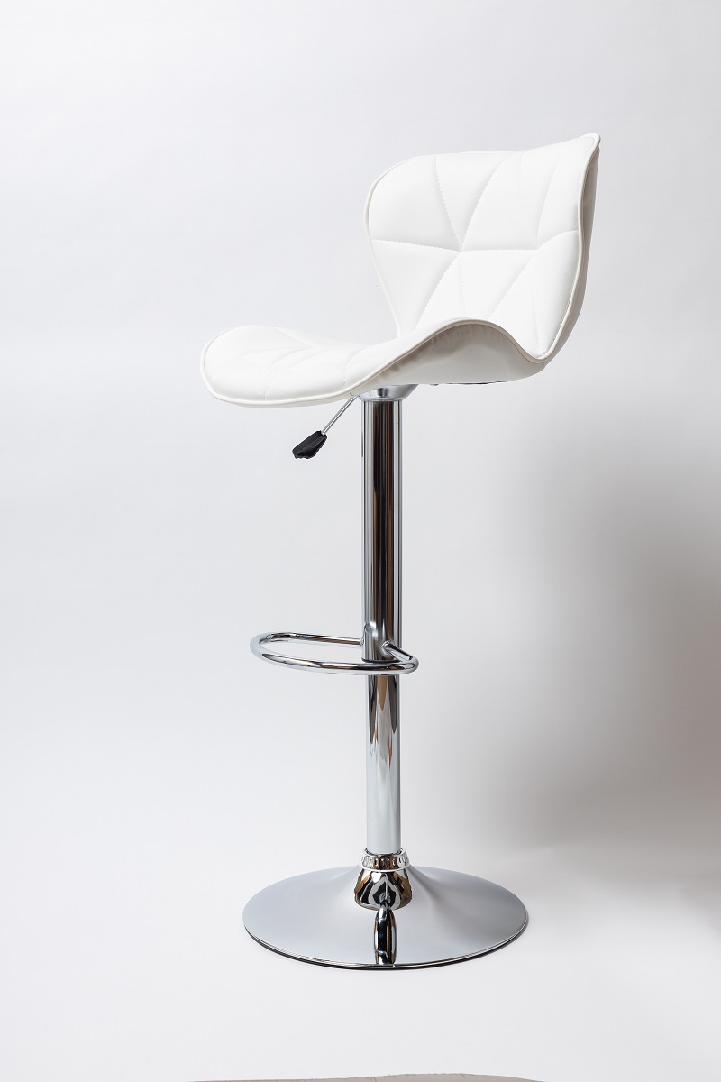 Барный стул La Room BN-1061,белый, хром/белый