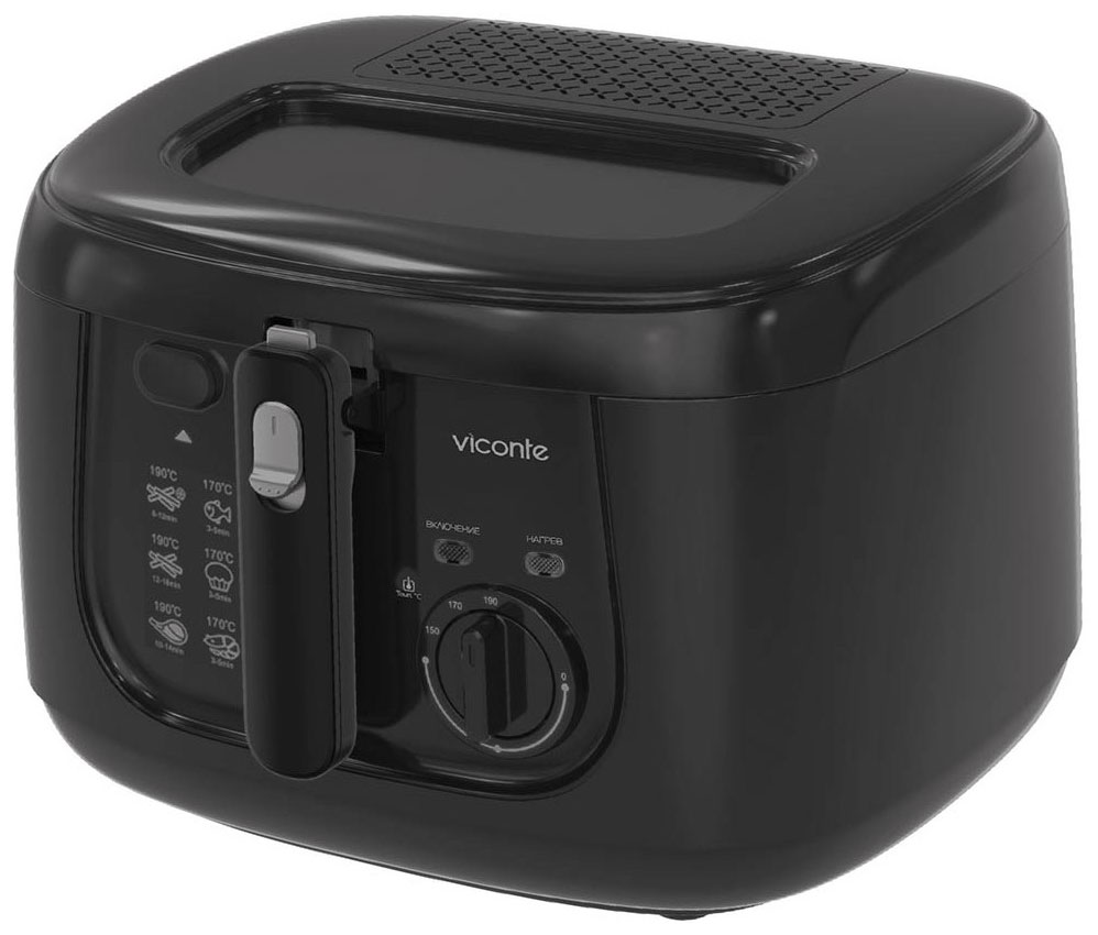 Фритюрница Viconte VC-610 черная черный