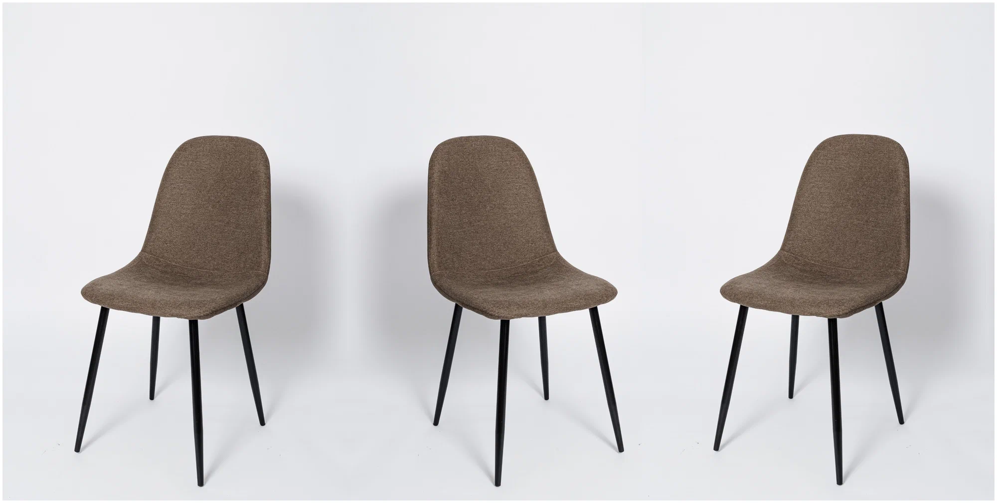 Комплект стульев для кухни La Room XS2441, 3 шт, коричневый, ткань