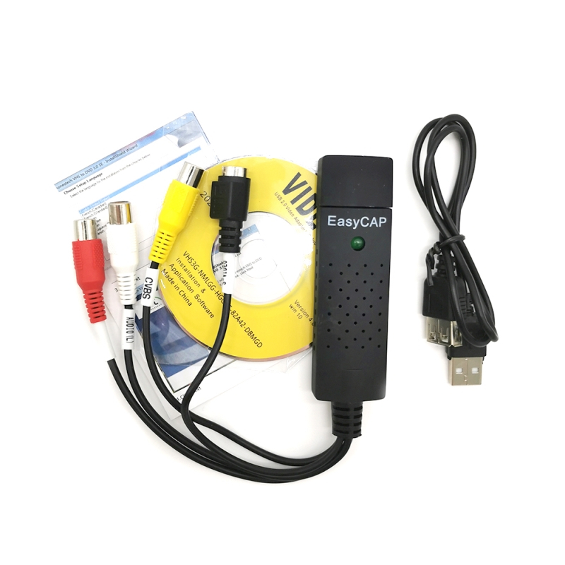 Устройство видеозахвата для оцифровки видеокассет EasyCap USB 2.0
