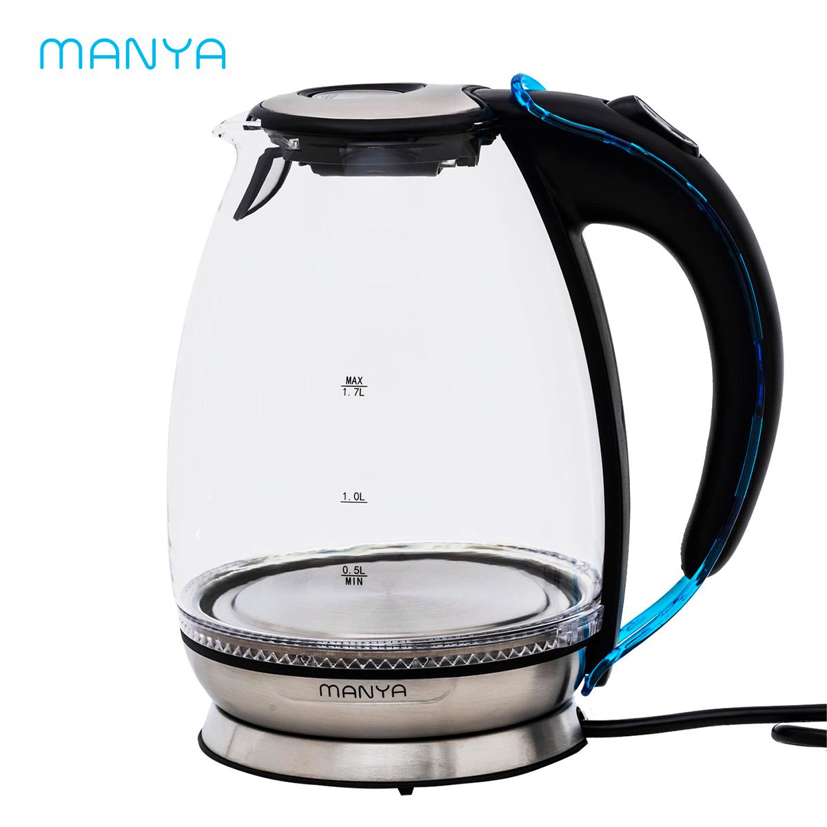 Чайник электрический Manya EK002G 1.7 л серебристый