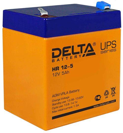 Аккумуляторная батарея DELTA Battery HR 12-5