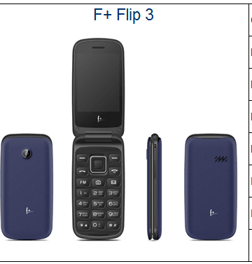 Мобильный телефон F+ Flip3 Black