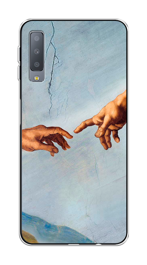 Чехол Awog  на Samsung Galaxy A7 2018 "Сотворение Адама"