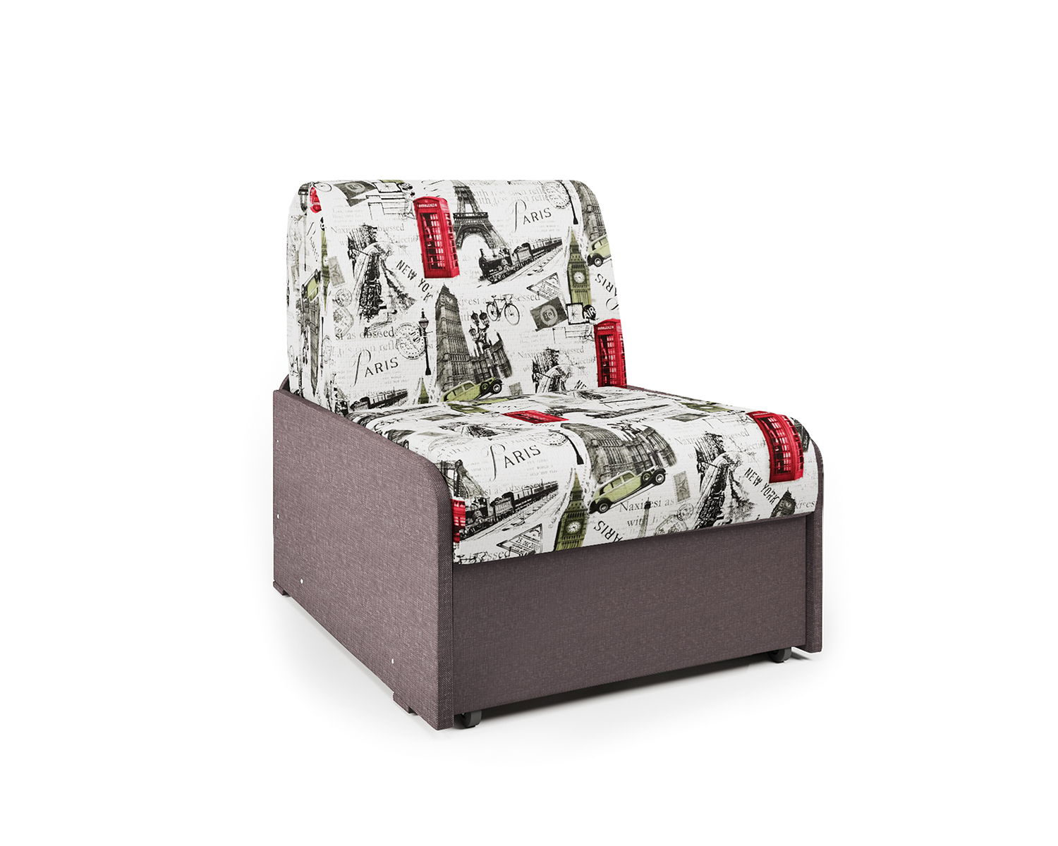 Кресло-кровать Шарм-Дизайн Коломбо БП 33070721, париж/латте/бук