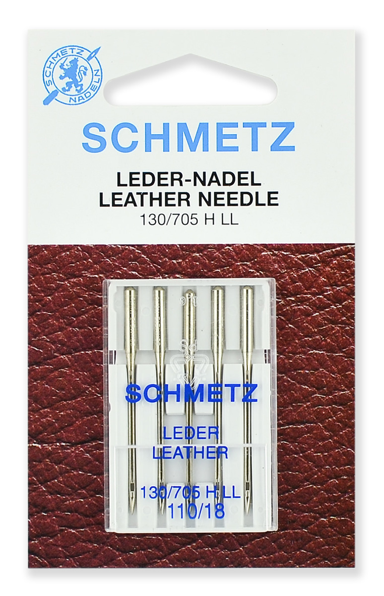 Набор игл для кожи Schmetz №110 130/705H-LL 5шт