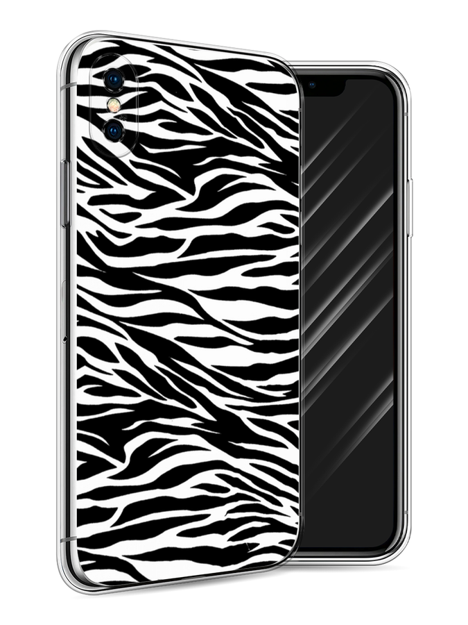 Чехол Awog на Apple iPhone X (10) / Айфон X (10) "Принт зебра"
