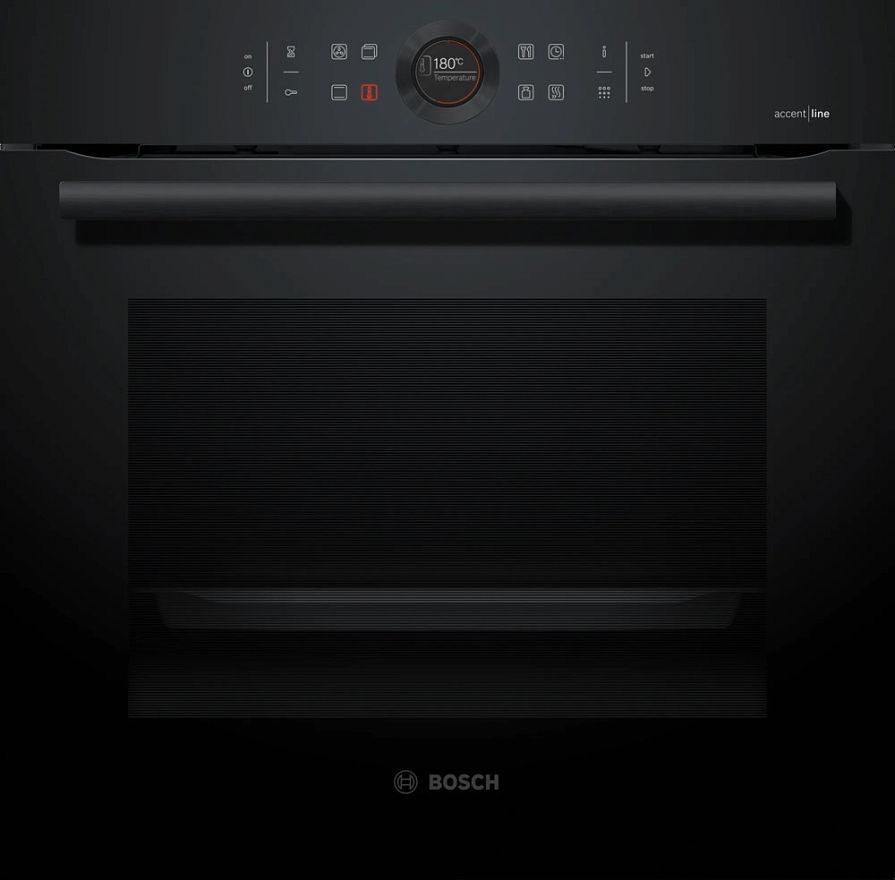 Встраиваемый электрический духовой шкаф Bosch HBG8755C0 черный