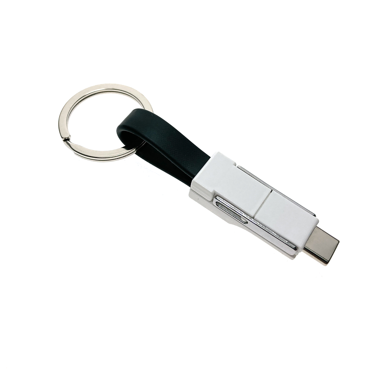 Универсальный кабель - переходник 3в1 Espada Elyard3i1 черный Type C+micro USB+Lightning