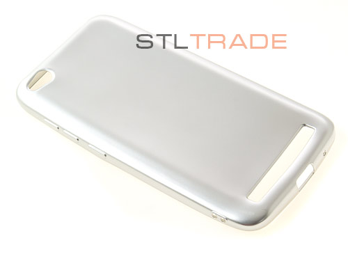 Силиконовый чехол TPU Case Металлик для Xiaomi Redmi 5A серебро