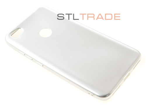 Силиконовый чехол TPU Case Металлик для Xiaomi redmi note 5A prime серебро