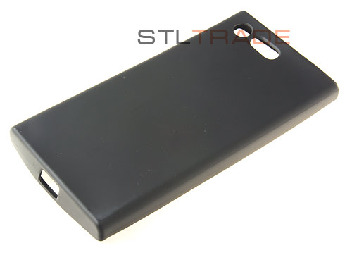 Силиконовый чехол TPU Case Металлик для Sony X com черный