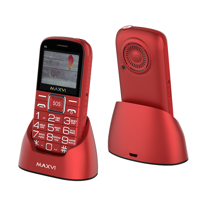 Мобильные телефон Maxvi B5 Red