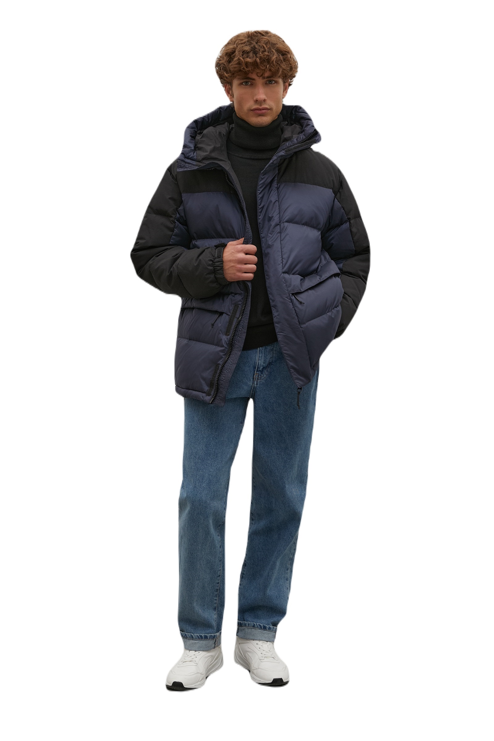 Куртка мужская Finn Flare FAC23004 синяя XL