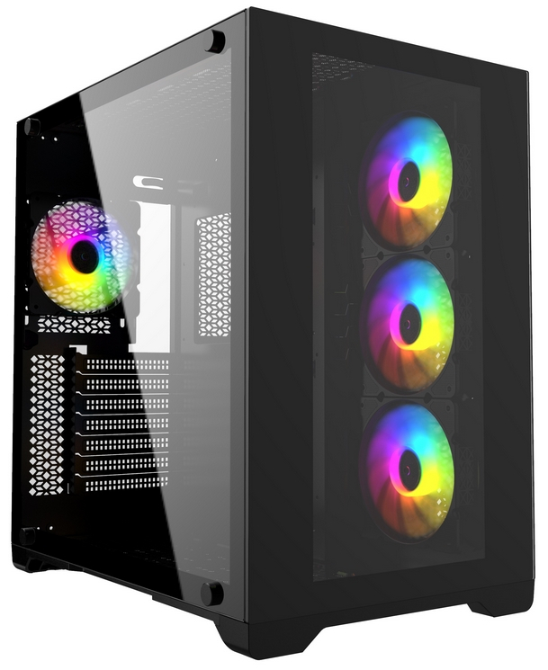 Корпус компьютерный Powercase Vision (CVBA-L4) Black