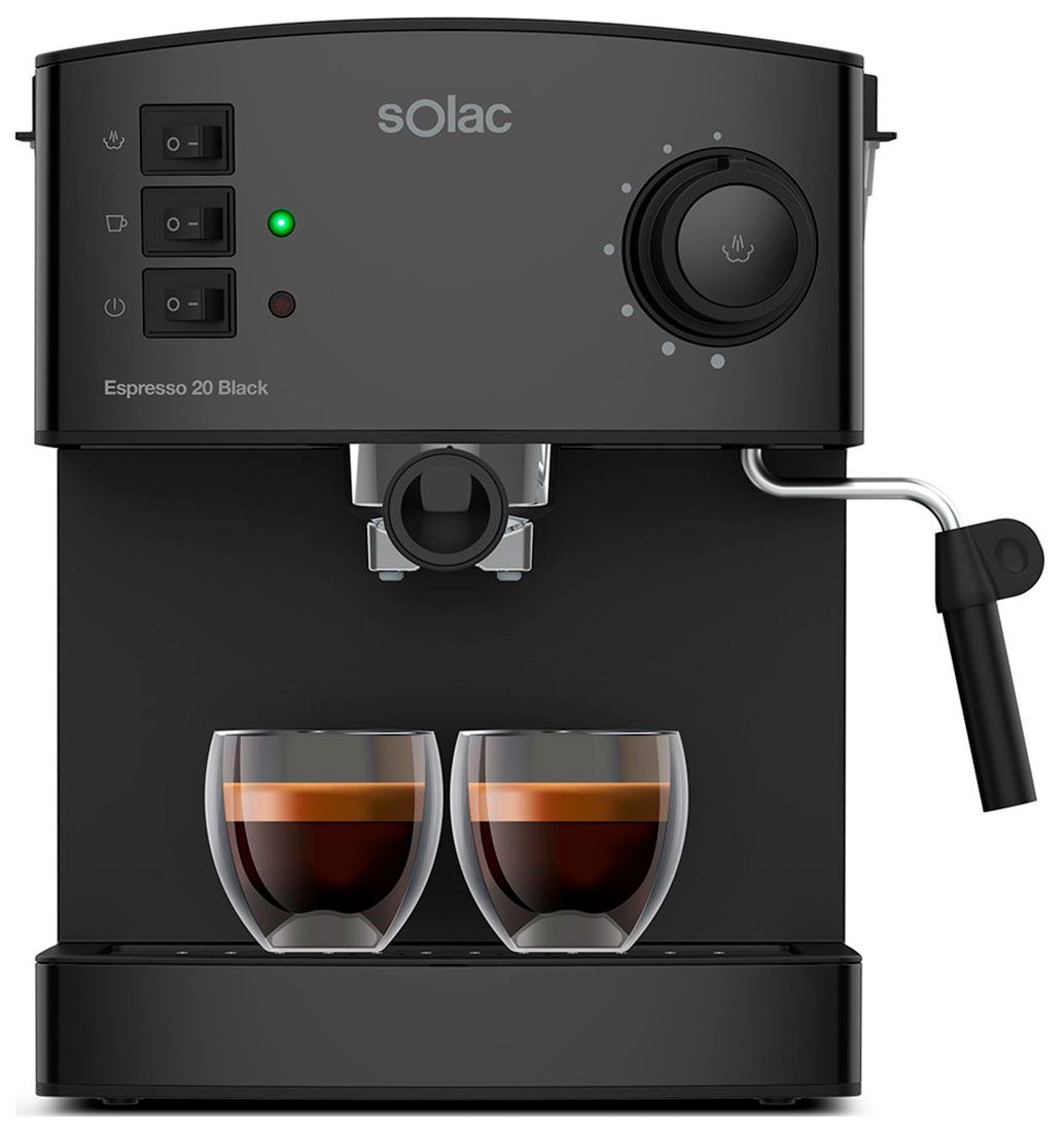Рожковая кофеварка Solac Espresso 20 Bar черная