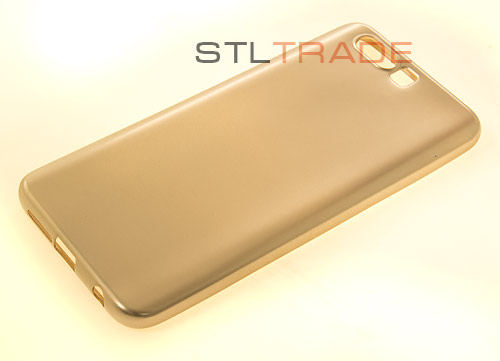 Силиконовый чехол TPU Case Металлик для Huawei Honor 9 золотой