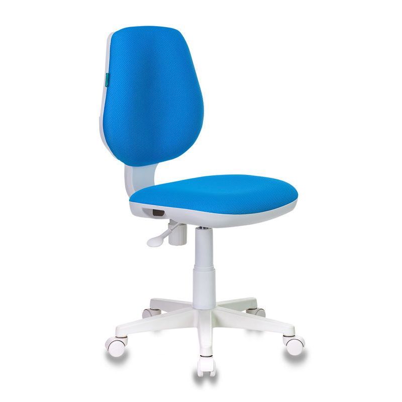 Кресло детское Бюрократ CH-W213, на колесиках, ткань, голубой [ch-w213/tw-55]