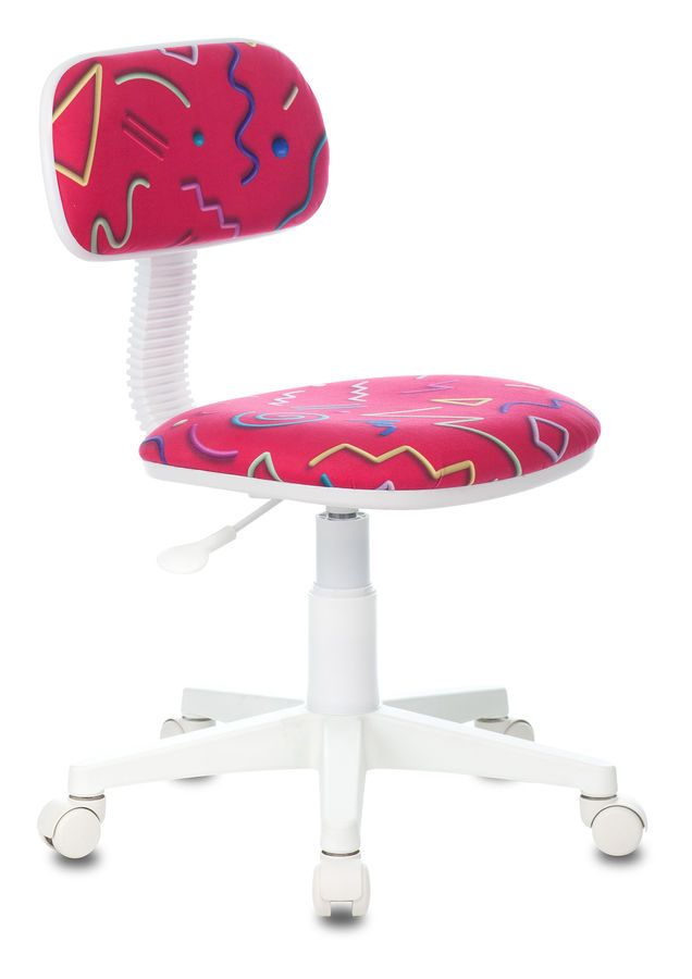 Кресло детское Бюрократ CH-W201NX, на колесиках, ткань, розовый [ch-w201nx/stick-pk]