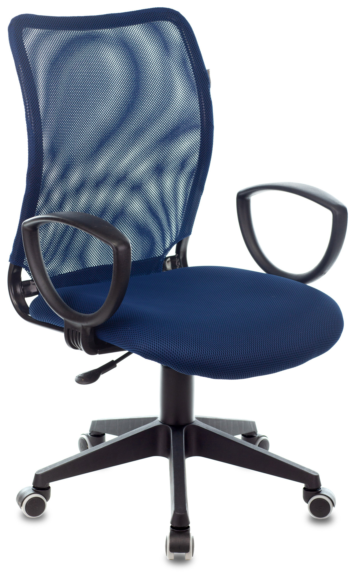 Кресло Бюрократ CH-599AXSN, на колесиках, ткань, темно-синий [ch-599/db/tw-10n]