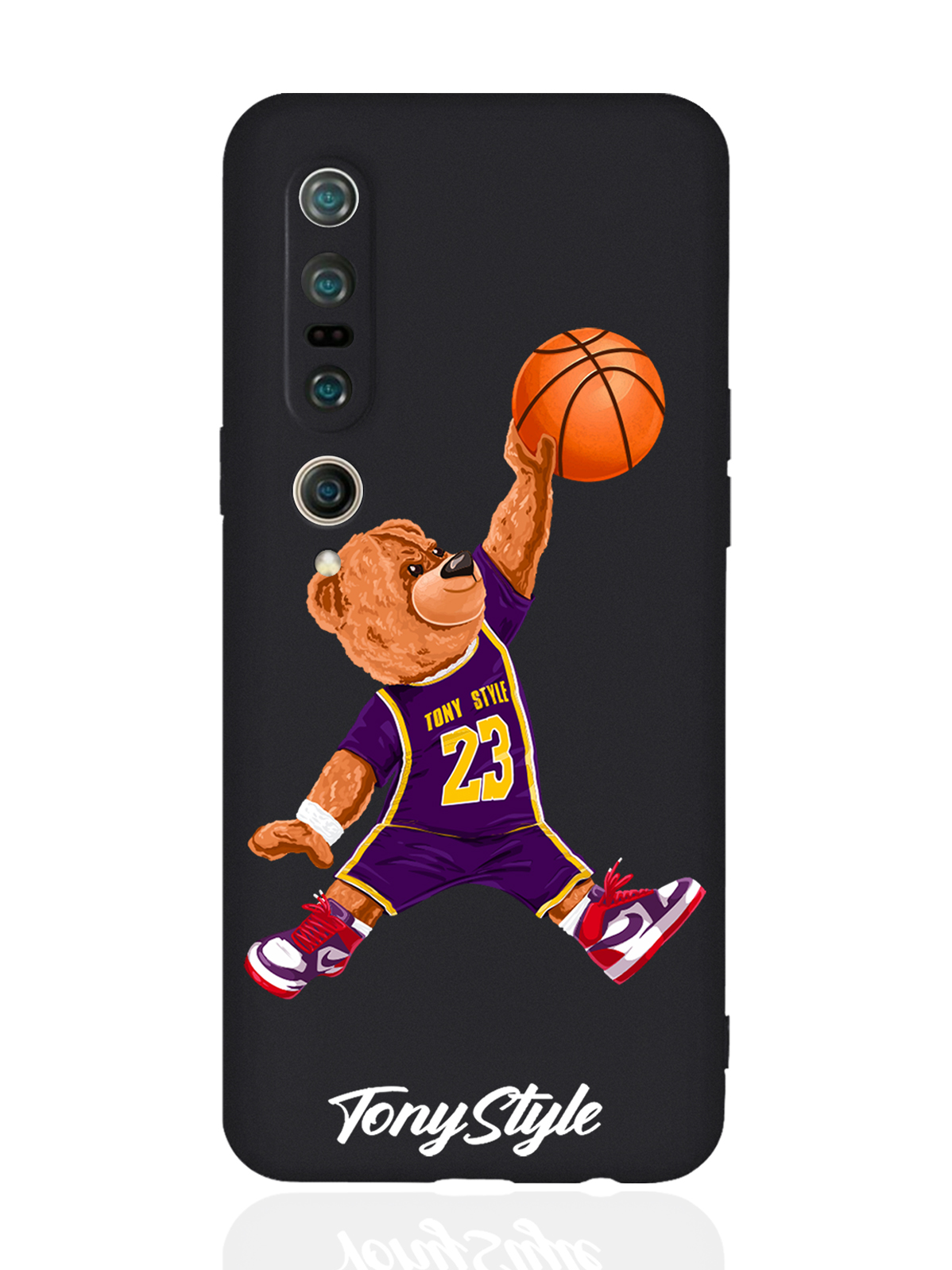 Чехол Tony Style для Xiaomi Mi 10 Pro Tony Style баскетболист с мячом черный