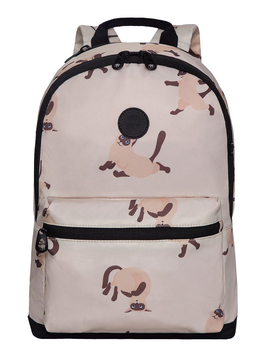 Рюкзак женский Grizzly RXL-323-10, сиамские коты