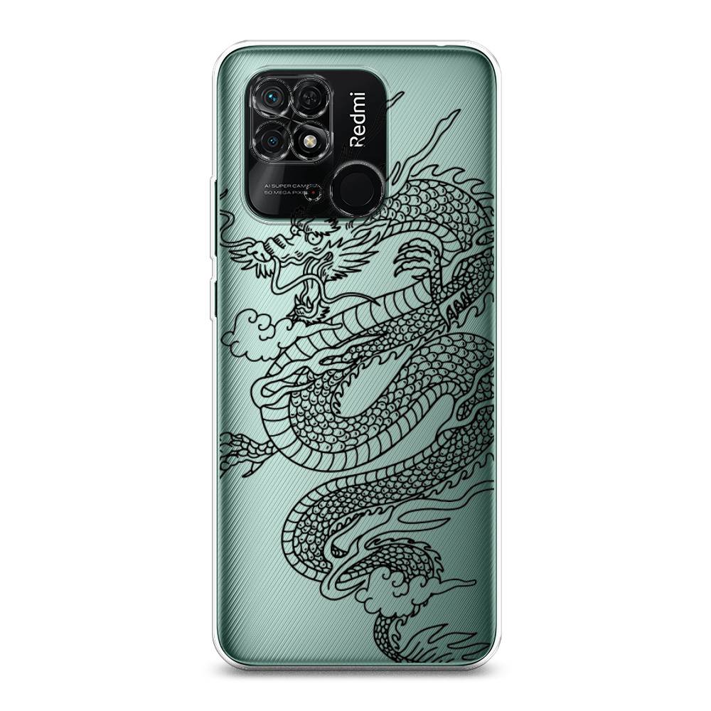 Чехол на Xiaomi Redmi 10C "Большой китайский дракон"
