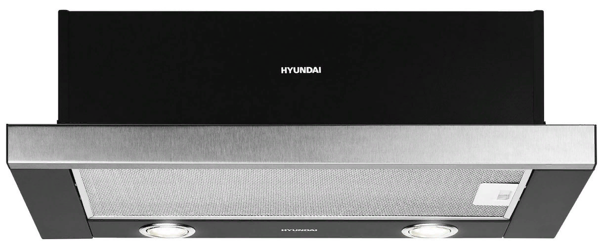 Вытяжка встраиваемая Hyundai HBH 6232 IX нержавеющая сталь/черный