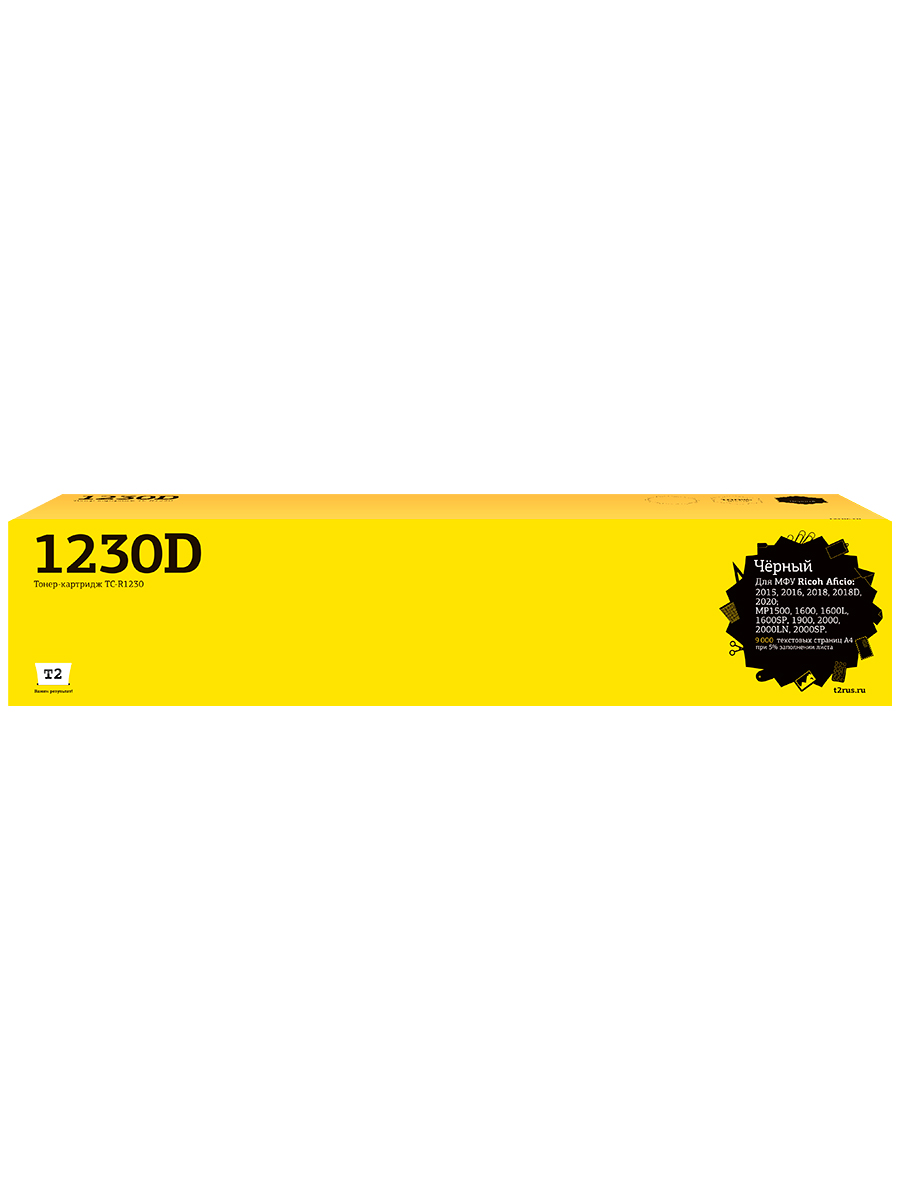 Лазерный картридж T2 TC-R1230 (Type 1230D/MP 2000) для принтеров Ricoh, черный