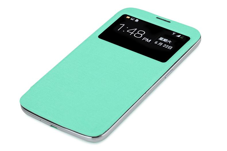 Футляр-книга боковой Hoco IRIS View для Samsung Galaxy i9200 Mega 6.3 green