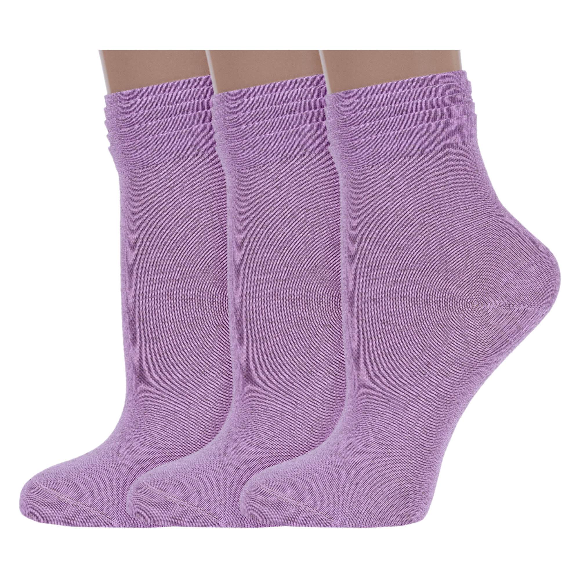 Комплект носков женских LorenzLine 3-Д52 фиолетовых 23