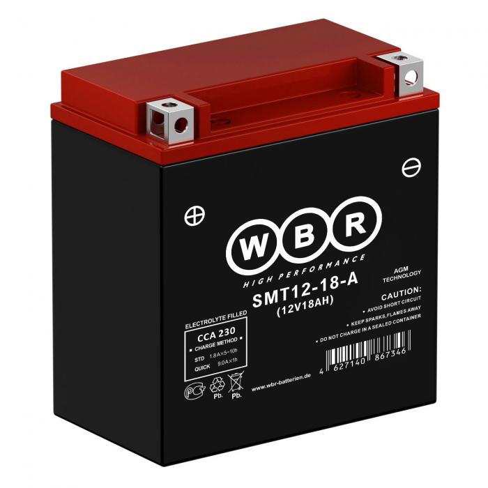 Аккумулятор для ИБП WBR 37090 18 А/ч 12 В 37090