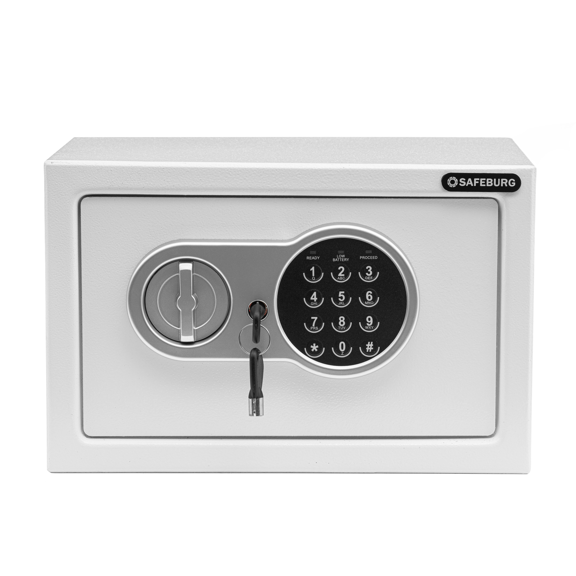 Сейф SAFEBURG SB-200 WHITE, сейф для денег и документов с электронным кодовым замком